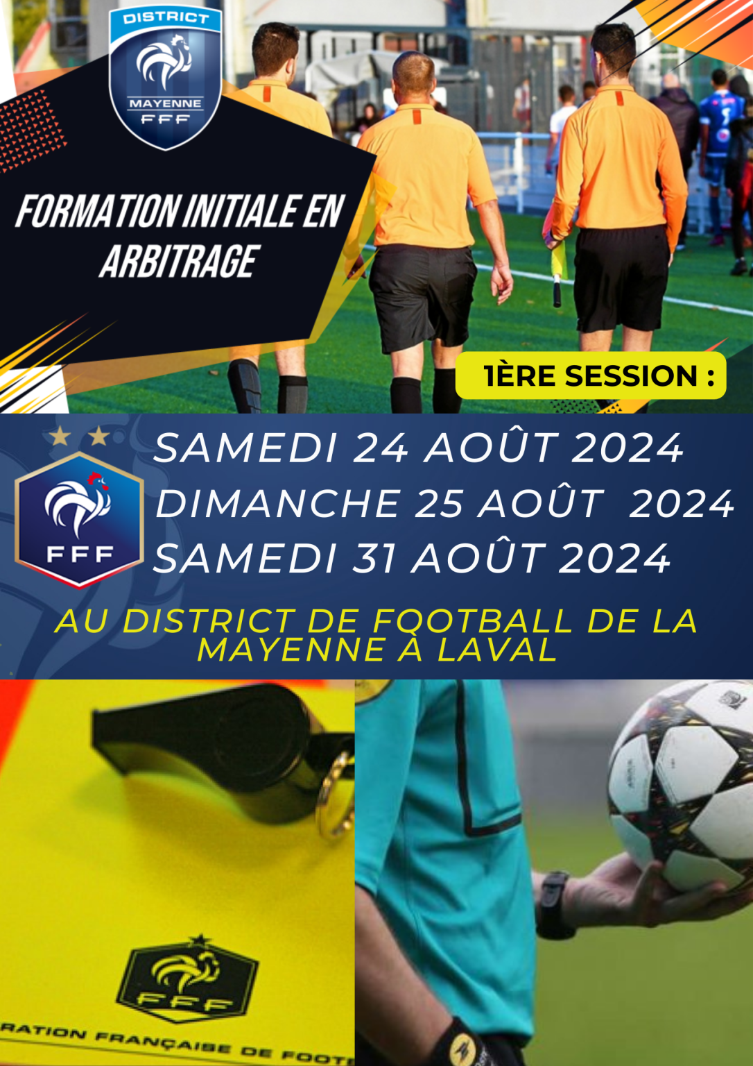 Calendrier Formation initiale à l’arbitrage 2024-2025 – DISTRICT DE ...